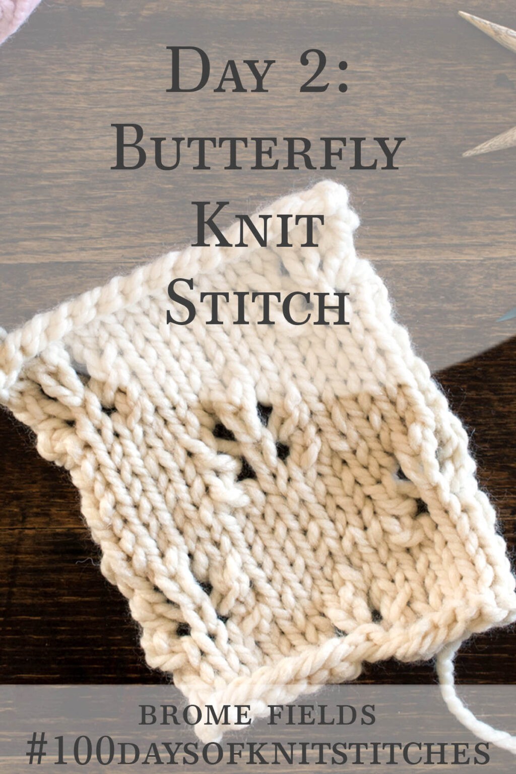 Butterfly Knitting Stitch Pattern : Brome Fields