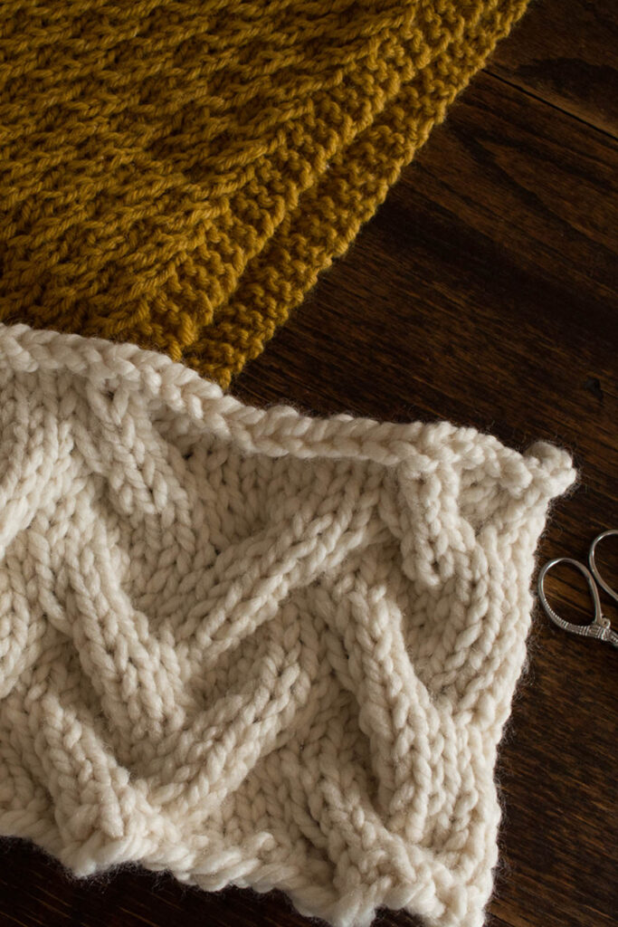 Sand Tracks Cable Knitting Stitch : Give it a Try