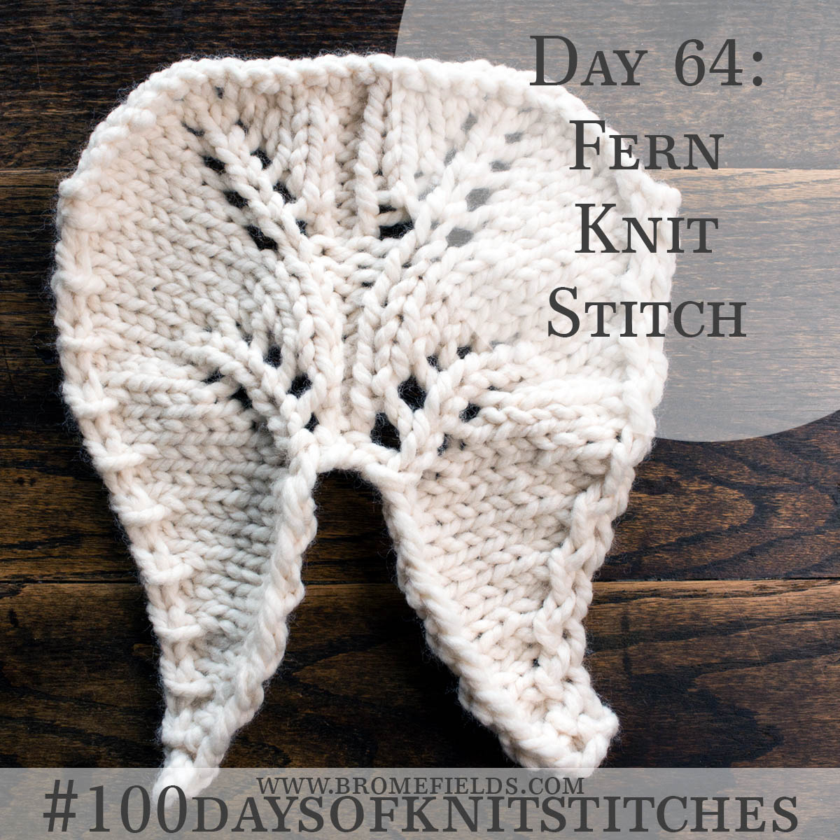 Fern Lace Knitting Stitch Pattern : Brome Fields