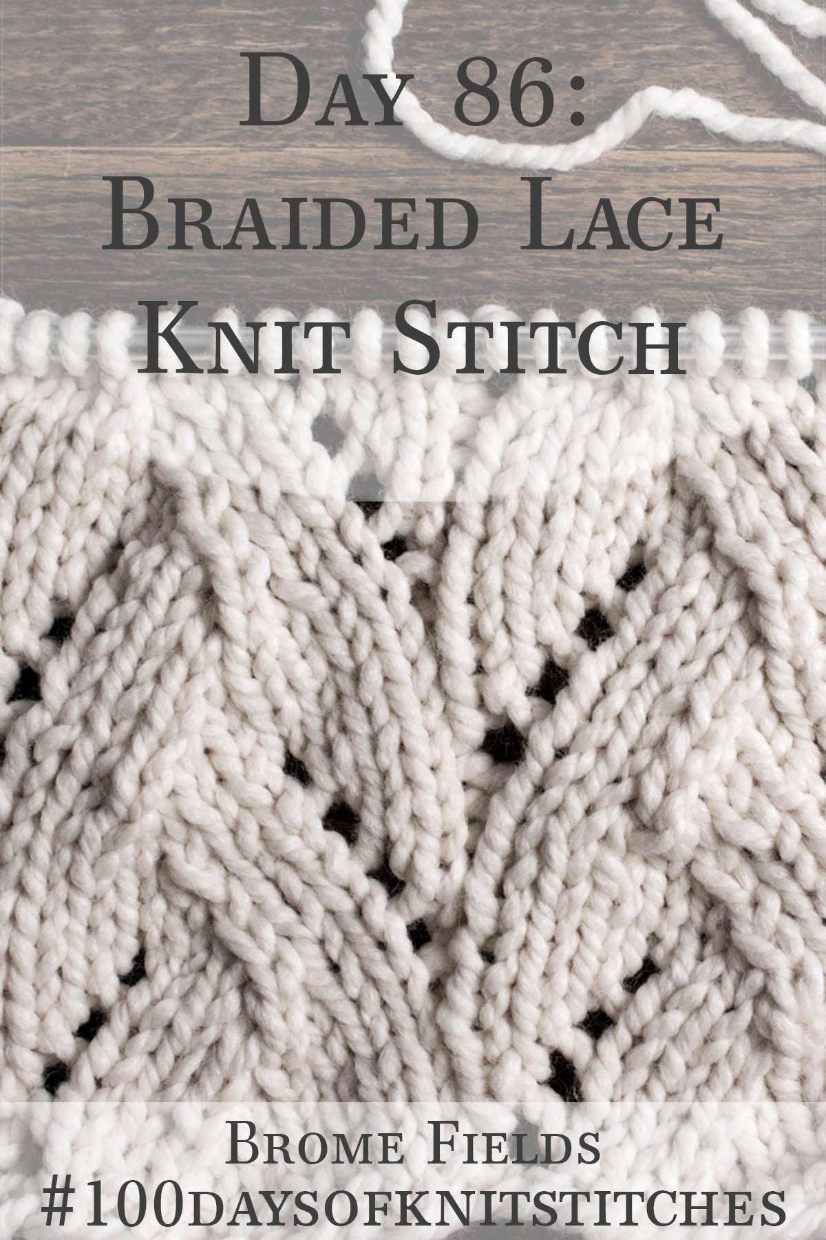 Braided Lace Knitting Stitch Pattern : Brome Fields
