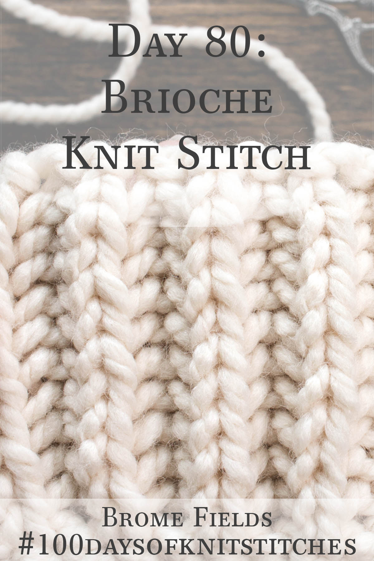 Brioche Advanced Knitting Stitch Pattern : Brome Fields