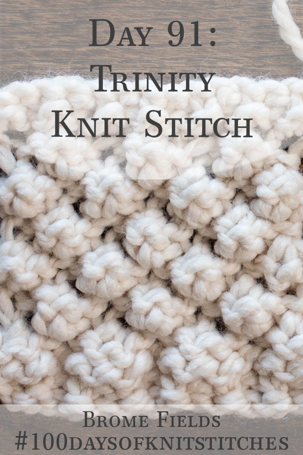 Trinity Knitting Stitch Pattern : Brome Fields