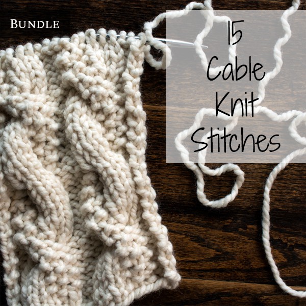 Top 15 Cable Knit Stitches Bundle - Brome Fields