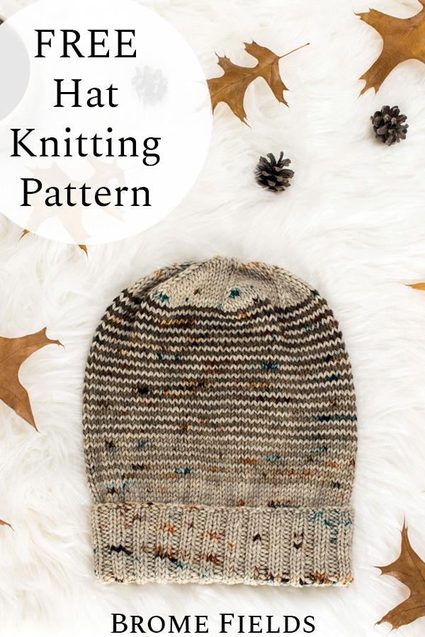 Faded Hat Knitting Pattern : Snazzy : Brome Fields
