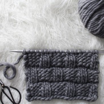 Large Basket Weave Knit Stitch Pattern : Brome Fields