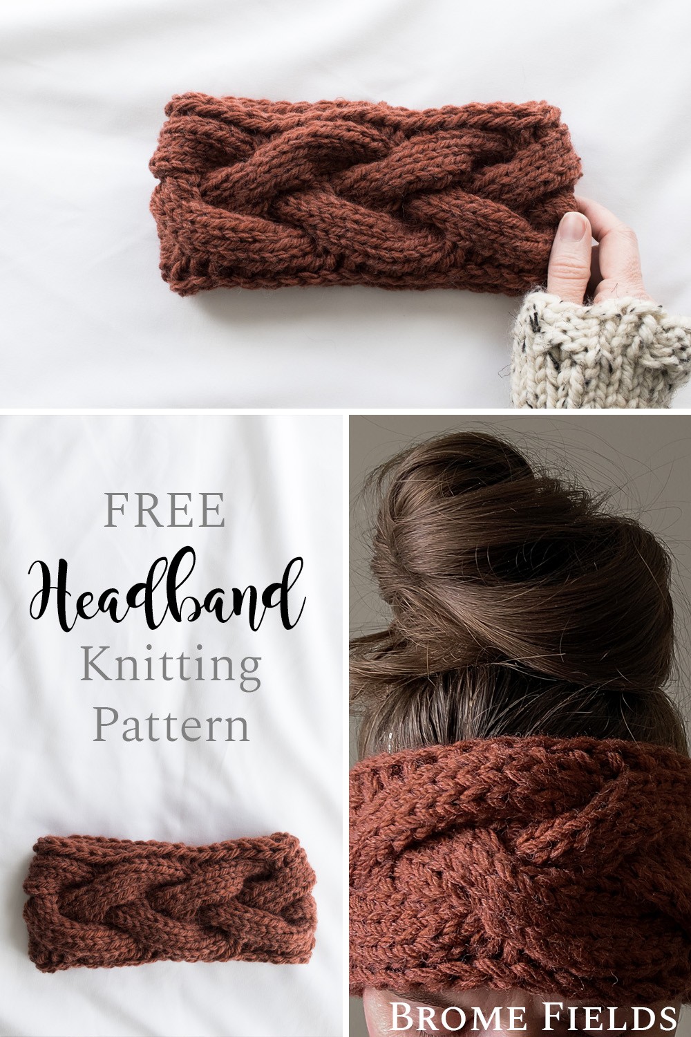 Chunky Braided Cable Knit Headband Pattern : Learn More