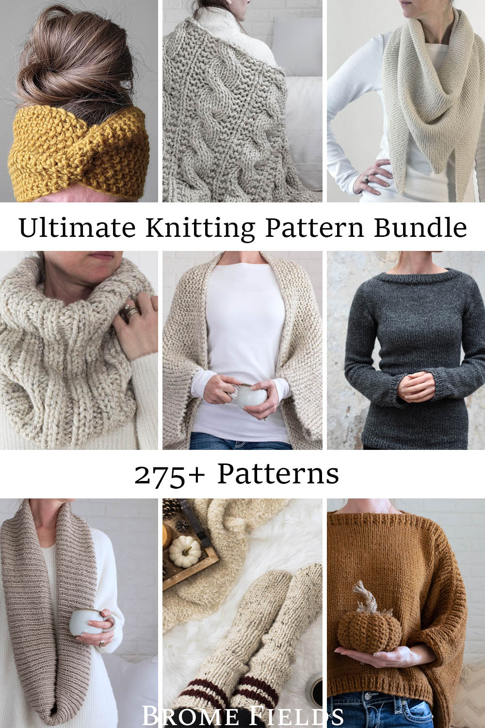 Ultimate Knitting Pattern Bundle : Brome Fields