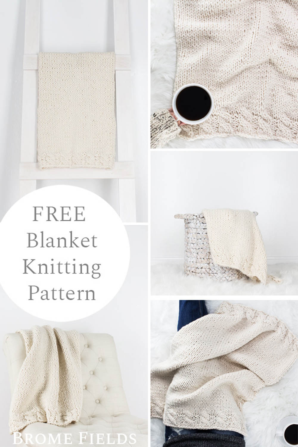 Cozy Blanket Knitting Pattern : Free Knitting Pattern