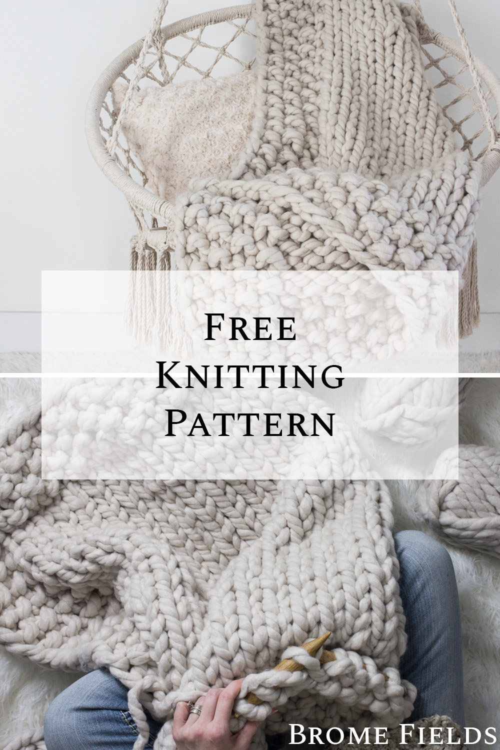 Jumbo Knit Blankets : Free Knitting Patterns