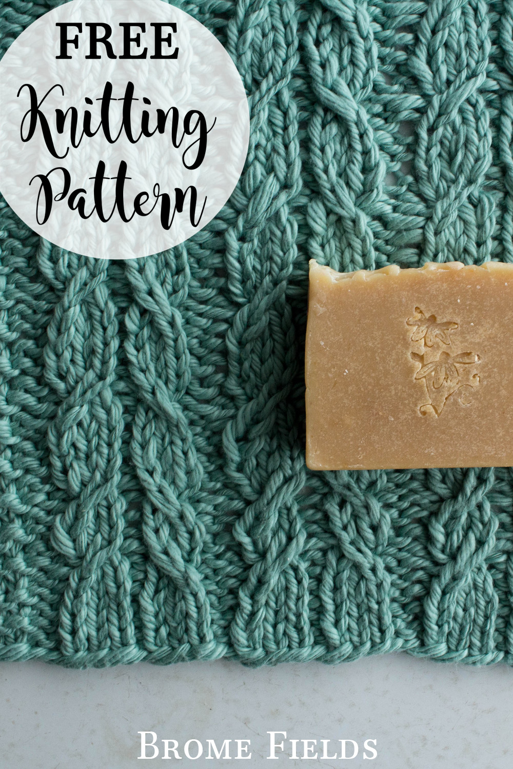 Twisted Cable Washcloth Pattern : Free Knitting Pattern