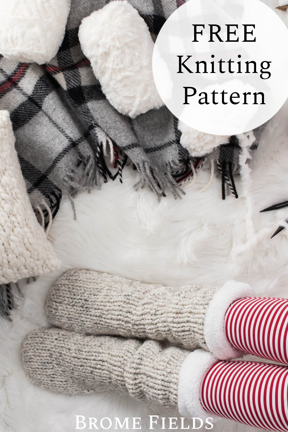 Super Chunky Sock Knitting Pattern : Brome Fields