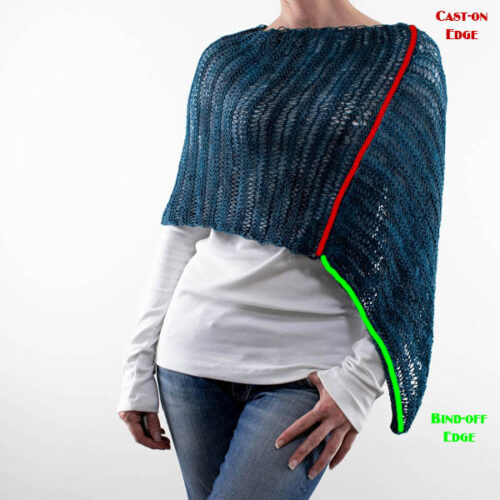 Lace Poncho Knitting Pattern : Brome Fields