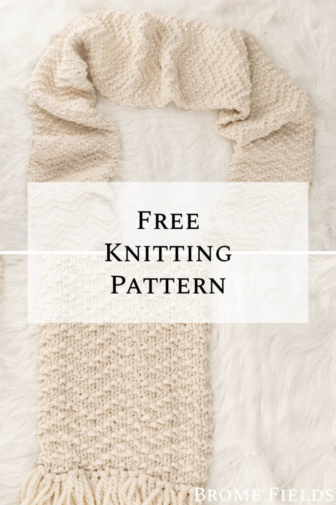 Chevron Scarf Knitting Pattern: Brome Fields