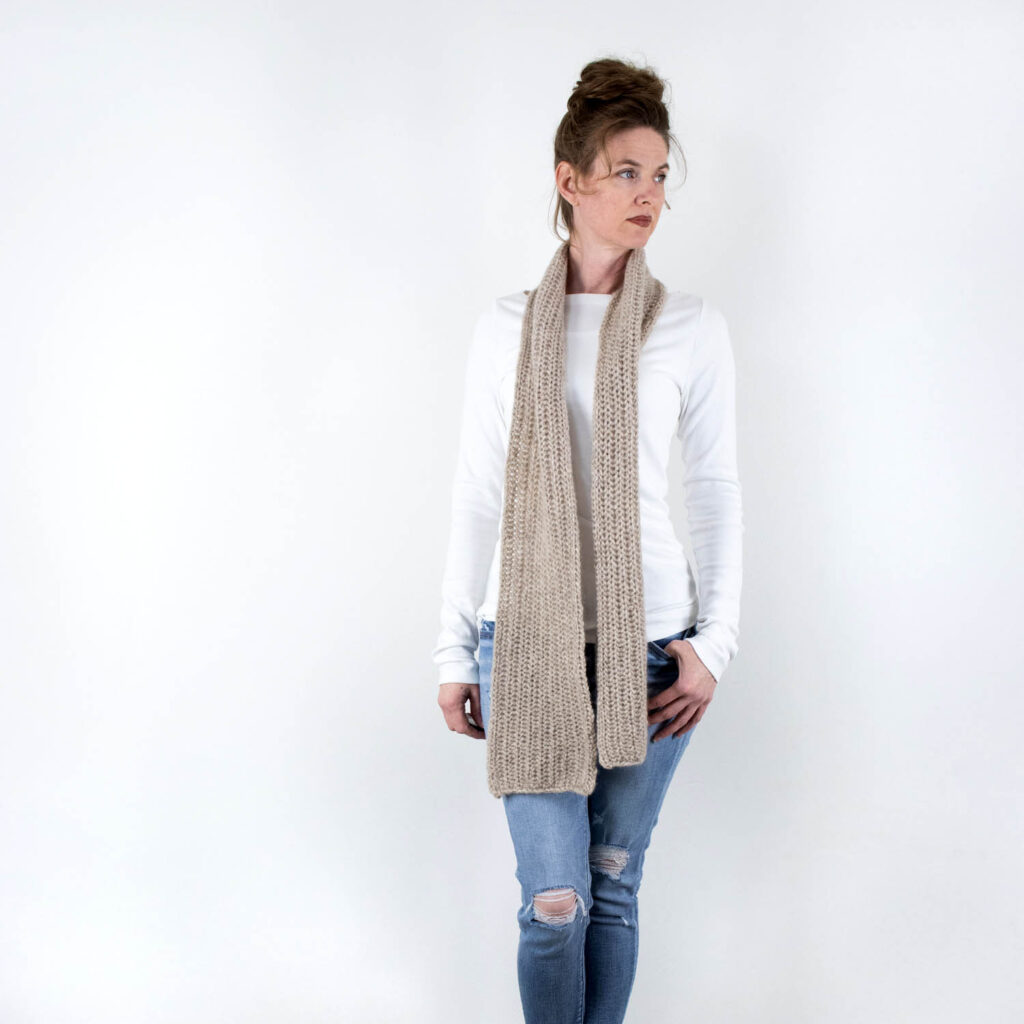Lightweight & Cozy Scarf Knitting Pattern : Brome Fields