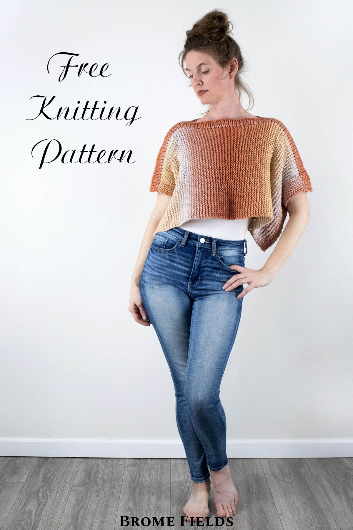 Easy Poncho Knitting Pattern : Brome Fields