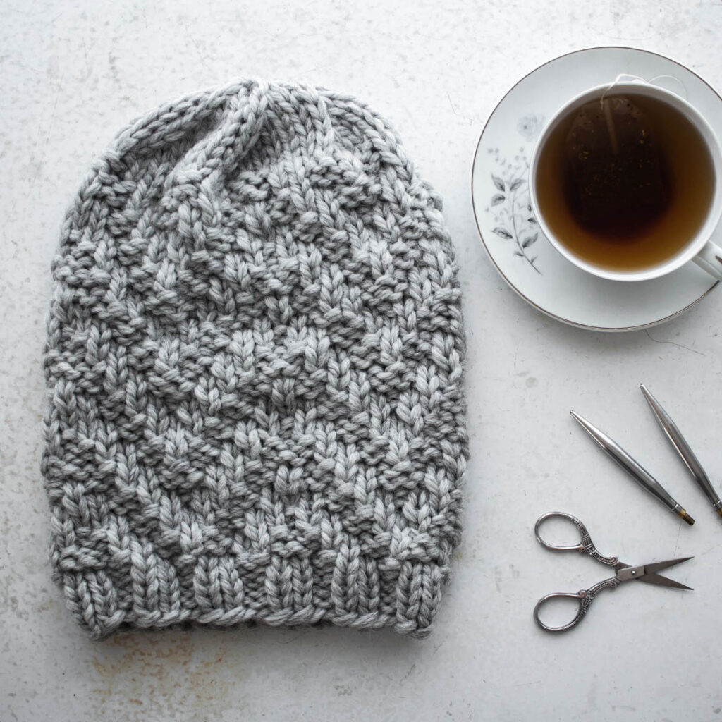 Basic Chevron Hat Knitting Pattern : Brome Fields