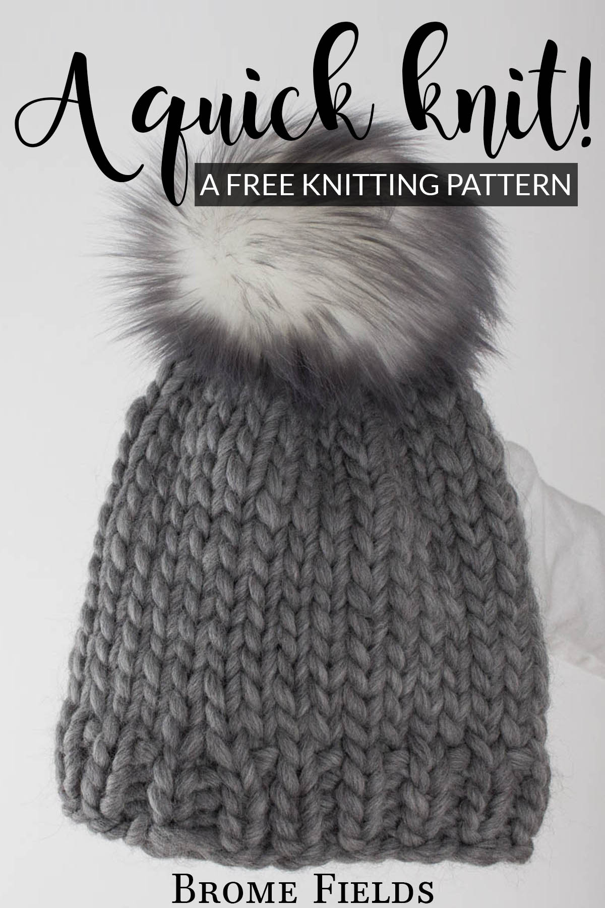 Easy Beanie Knitting Pattern Free : Brome Fields