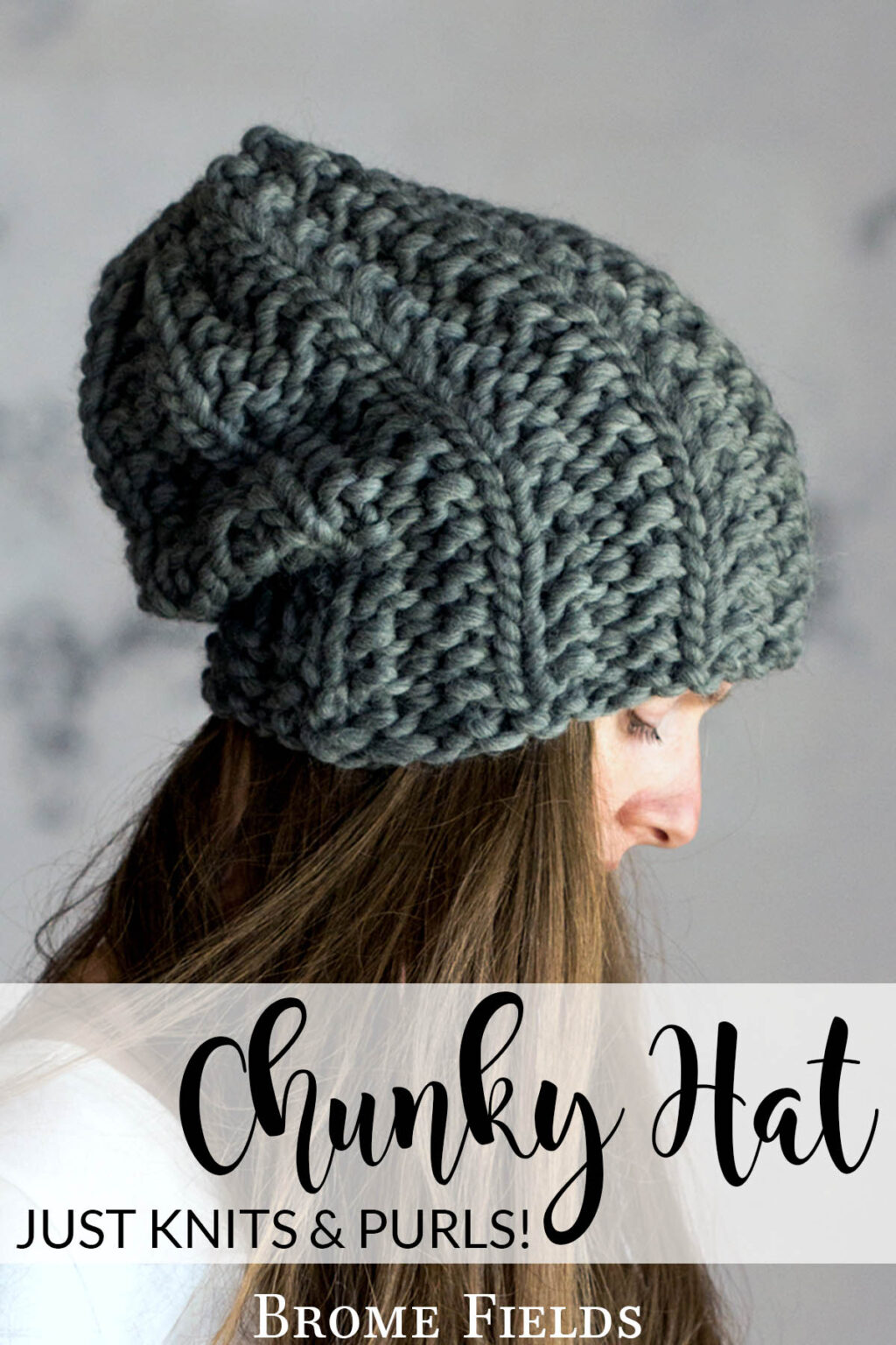 Women's Chunky Knit Hat Pattern : Brome Fields