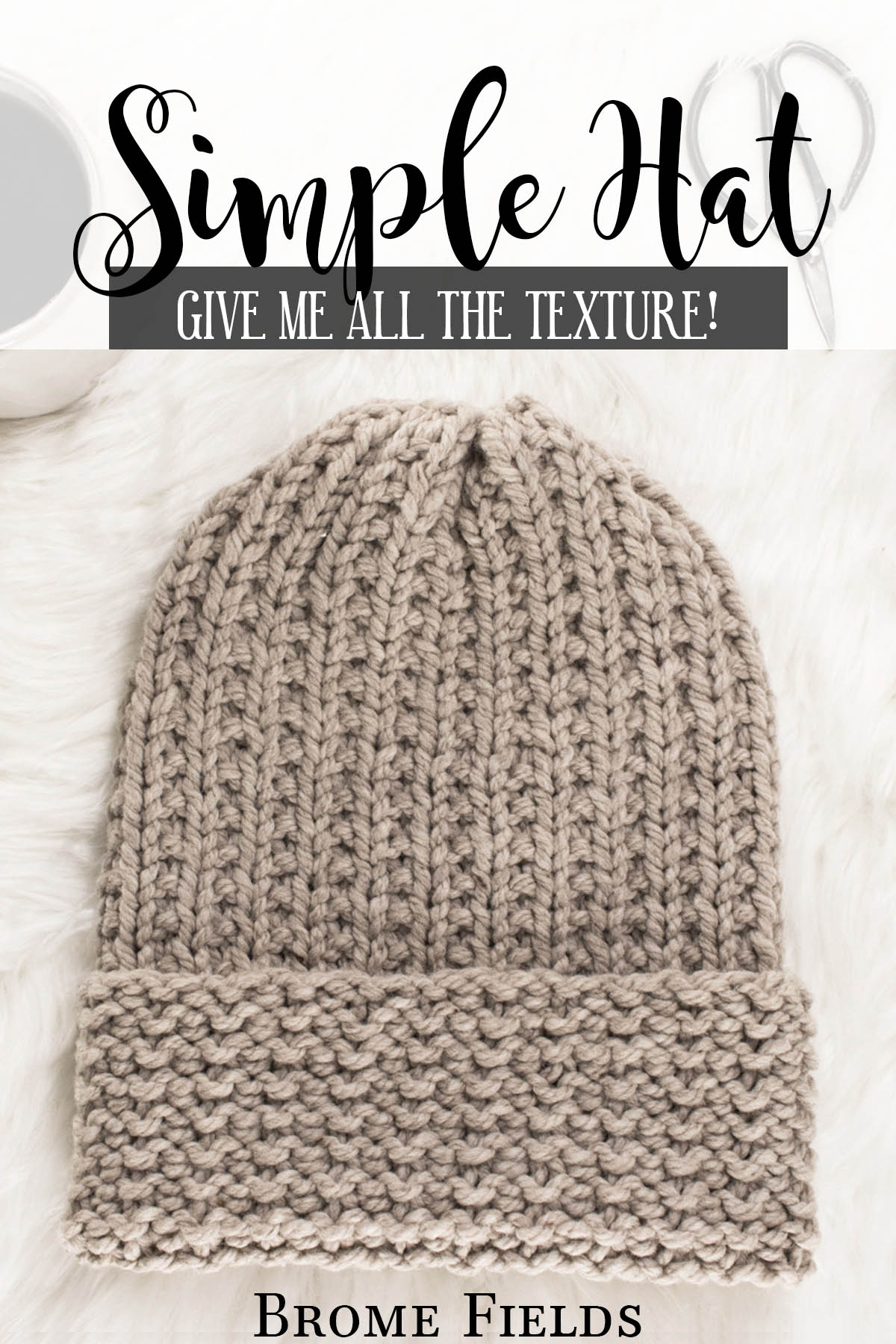 Woolly Hat Knitting Pattern : Brome Fields