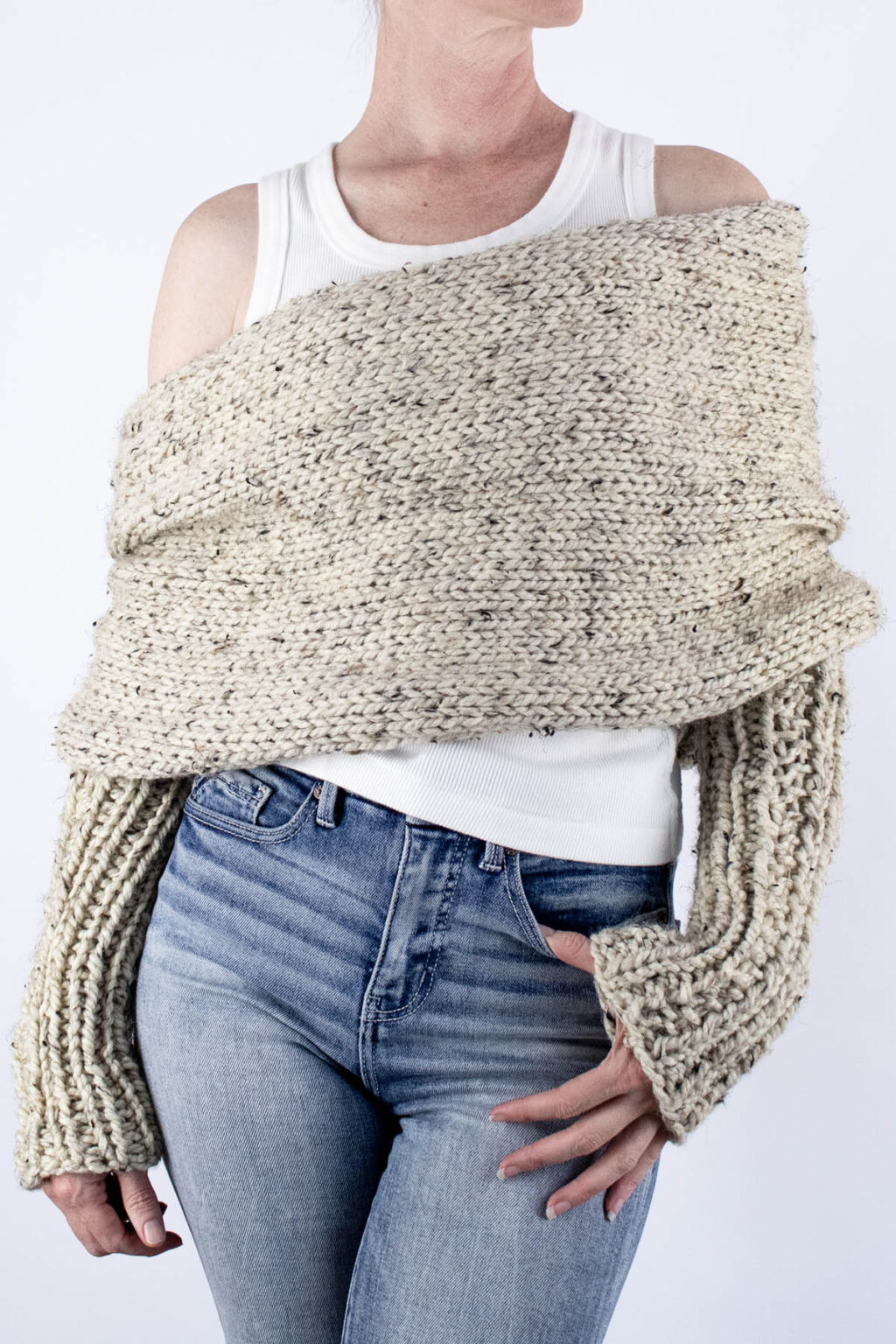 You Can Knit This! Sweater Scarf Knitting Pattern Collection : Brome Fields