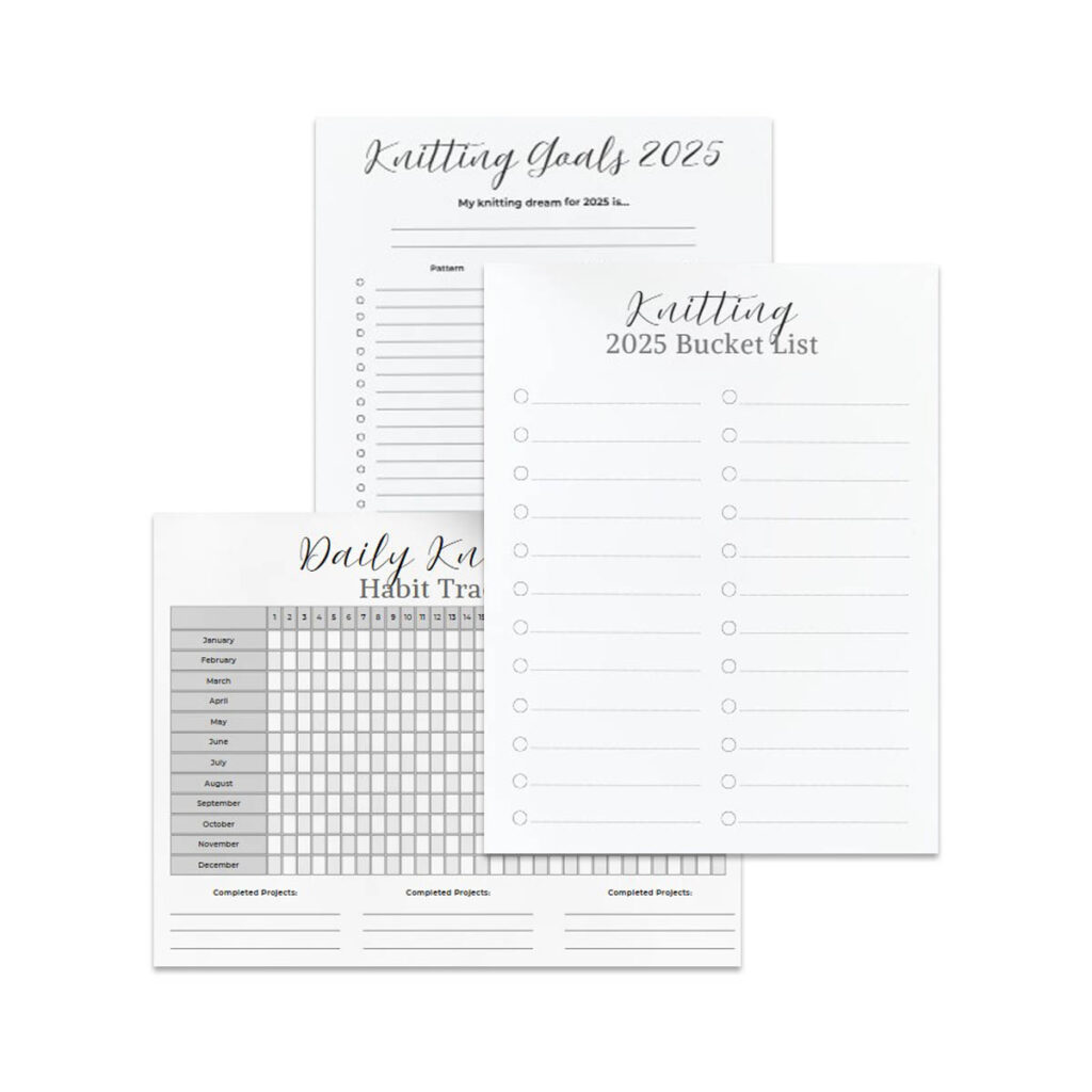 Printable Knitting Project Organizer Download Brome Fields