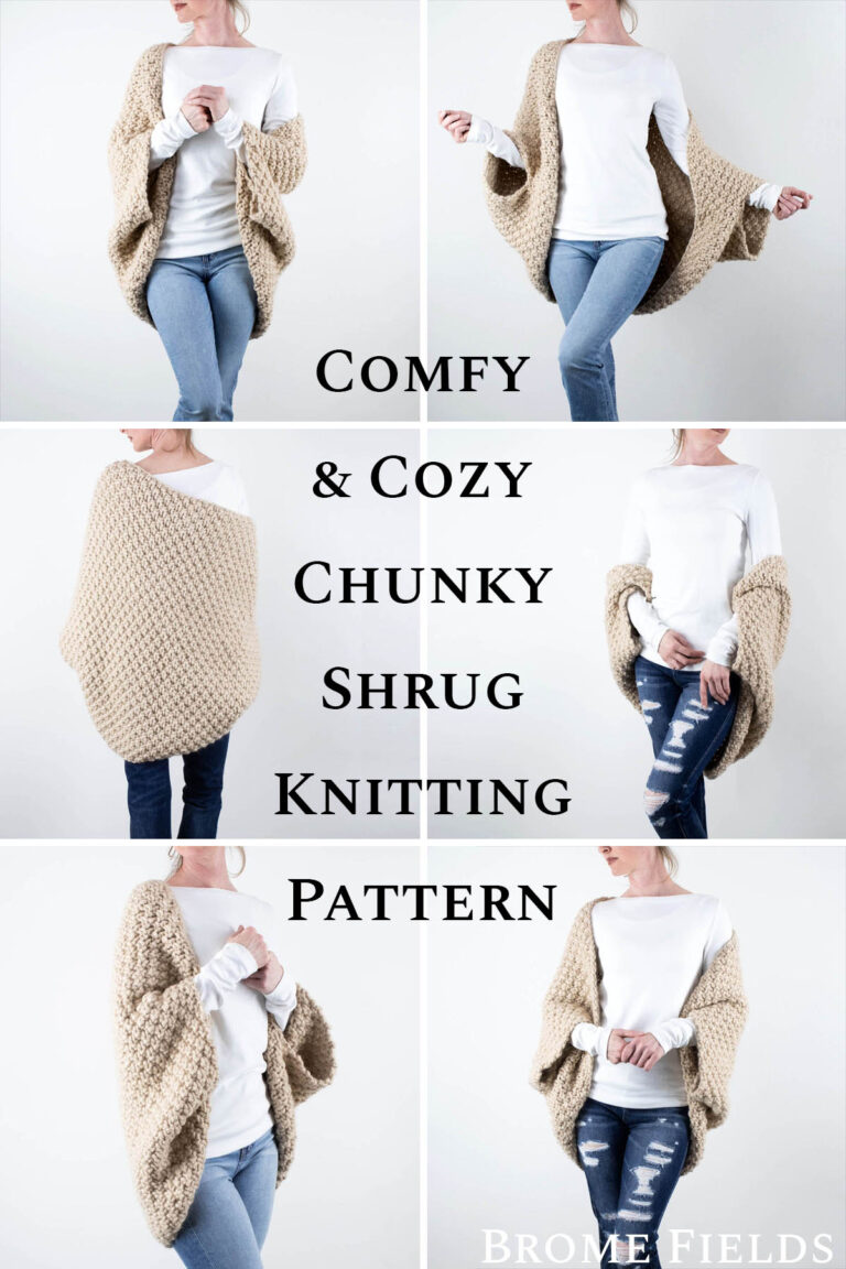 Quick-ish Shrug Sweater Knitting Pattern : Brome Fields