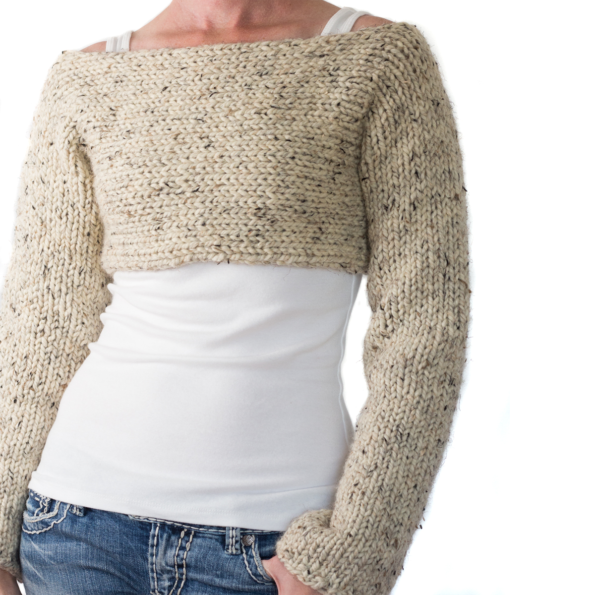 Chunky Crop Top Knitting Pattern : Quick & Easy Pattern