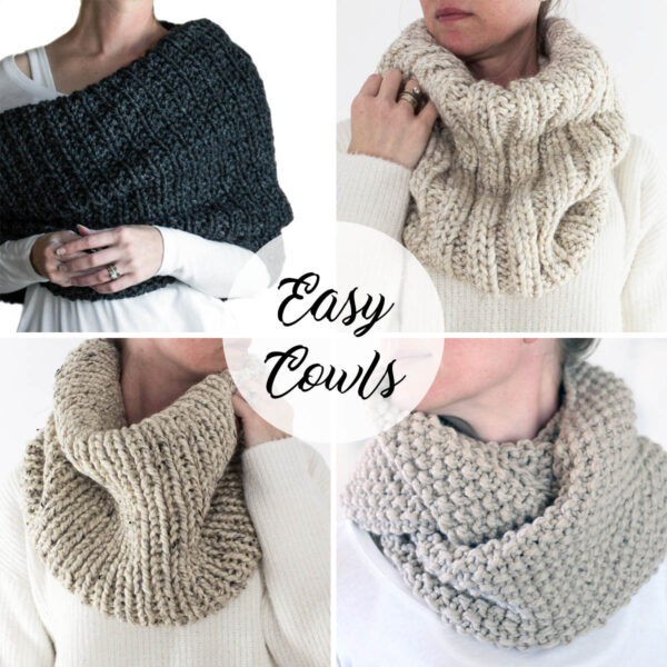 Oversized Chunky Knit Cowl : Free Knitting Pattern : Brome Fields
