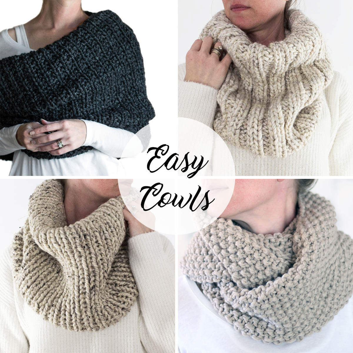 Ribbed Cowl Knitting Pattern : Brome Fields
