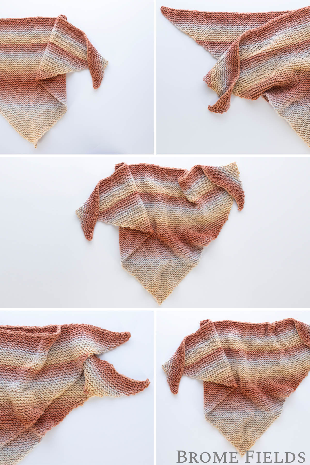 Free & Easy Shawl Knitting Pattern : Brome Fields