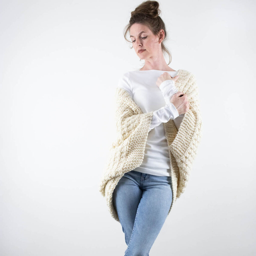 Foxfire Shrug Knitting Pattern : Brome Fields