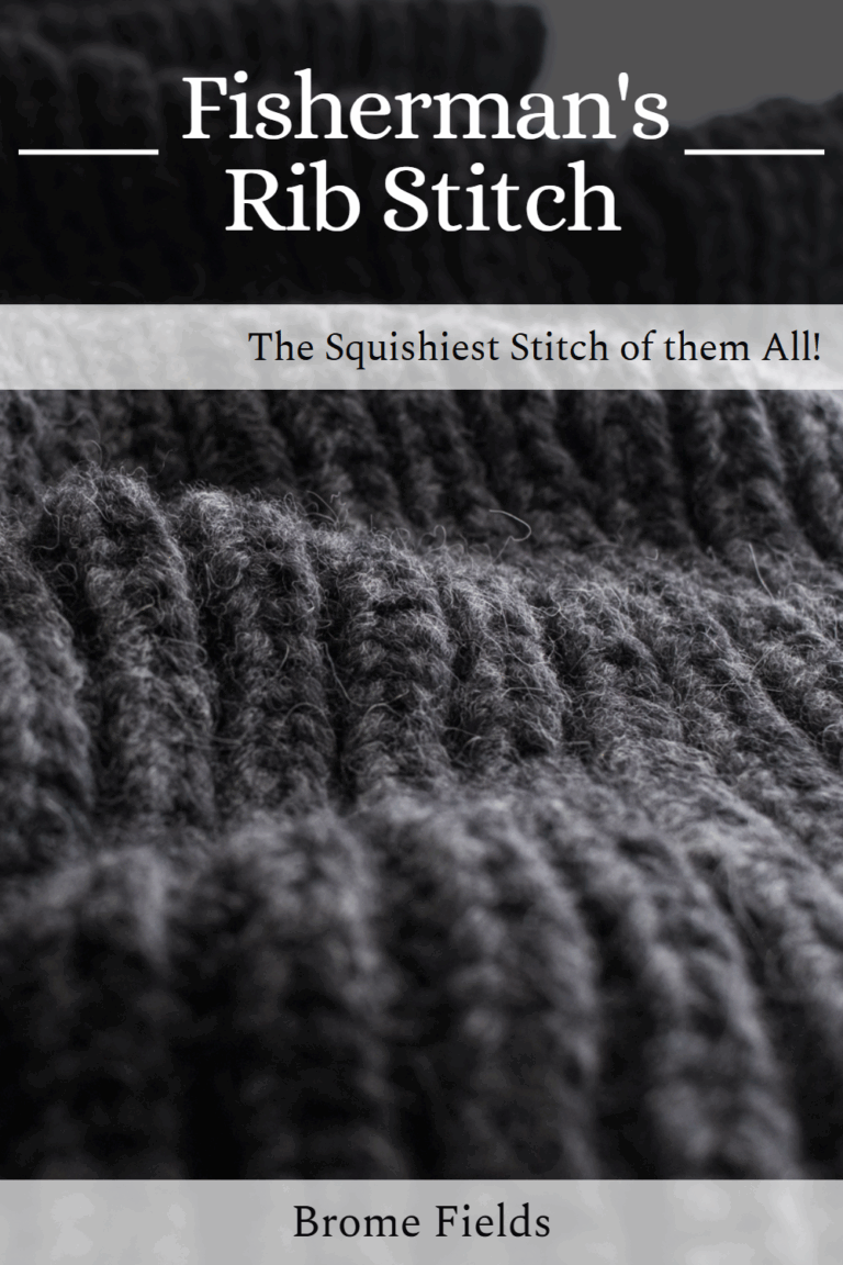 Fisherman’s Rib Stitch: Your Simple Step Toward Brioche Knitting